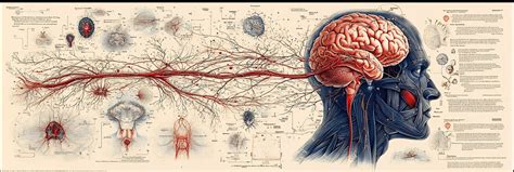 Gross Anatomy Visual Aid Showing Nervous System Detailed Illustrations