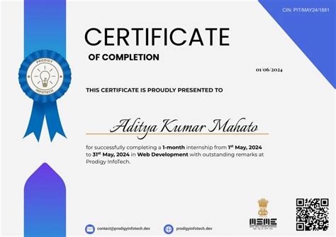 Aditya Kumar Mahato On Linkedin Im Happy To Share That Ive Obtained
