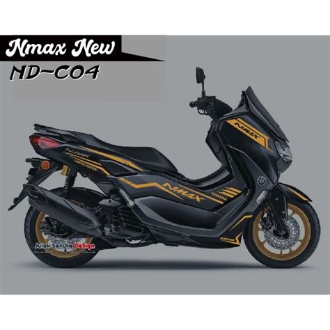 Jual Stiker Cutting Nmax Baru Body Hitam Free Stiker Velg Nmax Paket