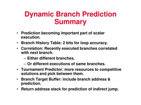 Ppt Dynamic Branch Prediction Powerpoint Presentation Free Download