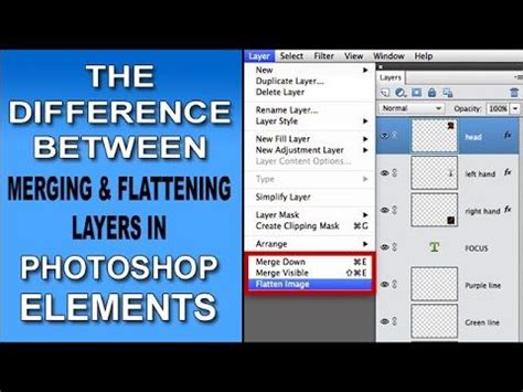 The Difference Between Merging And Flattening Layers In Photoshop Elements Artofit