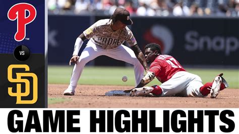 Phillies Vs Padres Game Highlights 62622 Mlb Highlights