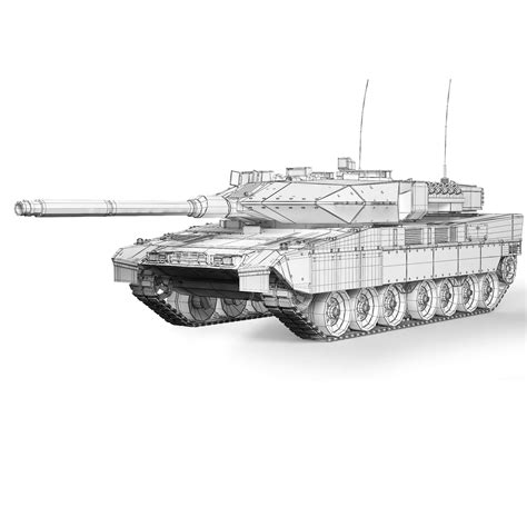 Tank Leopard 2a7v 2016 3d Model By Podshyvalov