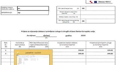 Obrazac Pdv Ura E