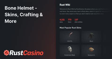 Bone Helmet Skins Crafting And More