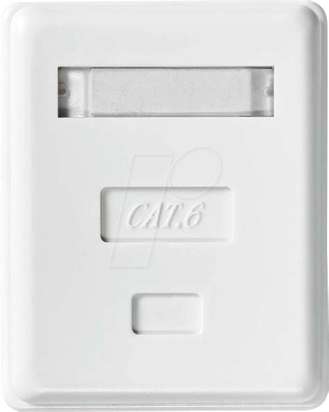 N Ccgp89100wt Surface Mount Rj45 Socket 1 Gang Cat6 At Reichelt