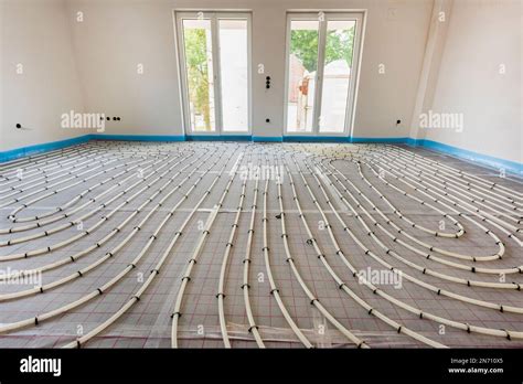 Underfloor Heating System In Construction Of New Residential House