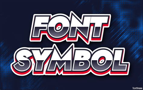 Font Symbol Text Effect And Logo Design Font