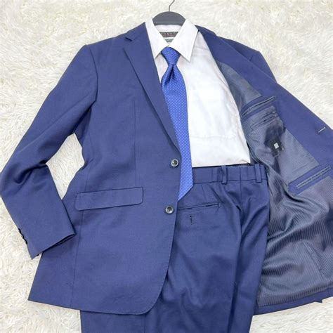 【極美品】スーツセレクト ビジネススーツ 上下セット ネイビー Xl Ll メルカリ