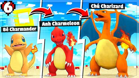 Minecraft Pixelmon TẬp 6 Jay TiẾn HÓa RỒng LỬa Charizard SiÊu ĐẸp🔥