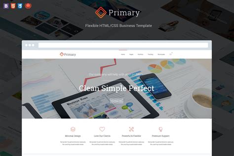 Primary Flexible Business Html Css Template
