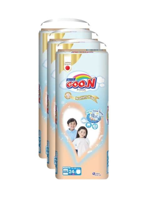 Goon Mommy Kiss Premium Diaper Pants Xxxl 24pcs X Edamama