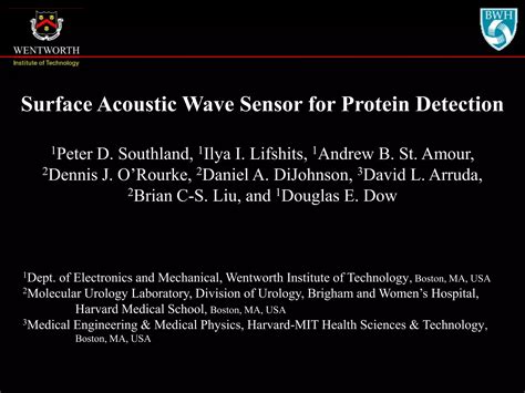 Surface Acoustic Wave Sensor For Protein Detection Pptx