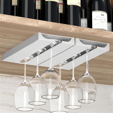 Vaisoeny Wine Glass Holder Under Cabinet ，wine Glass Rack