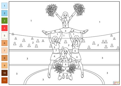 Cheerleader Color By Number