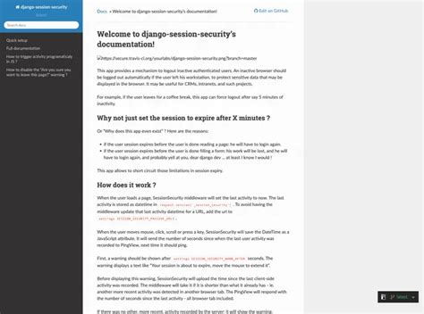 Django Session Security By Yourlabs A Undefined Template Built At Lightspeed