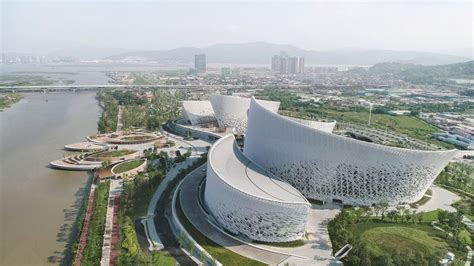 pes architects reveals ceramic clad strait culture and art centre in fuzhou