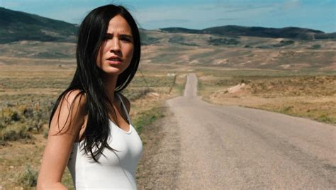 See Yellowstones Kelsey Asbille In A Sultry See Through Black Dress