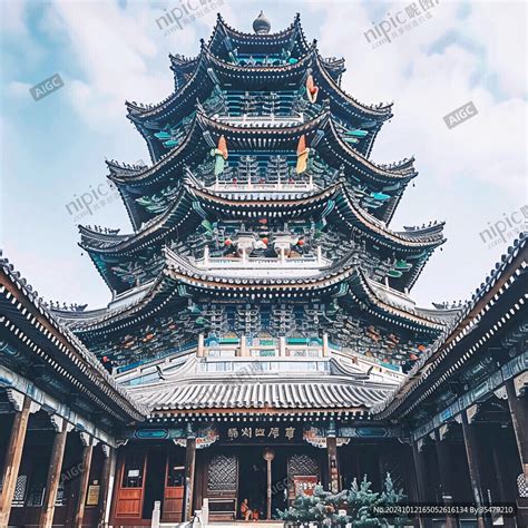 Ai创作图古建筑滕王阁 万寿塔佛塔佛教 鸡鸣阁素材 园博园木塔 魁星楼建筑 古代状元楼 中式传统木塔 汉城公园风云阁 古代建筑琼楼玉宇 滕王阁