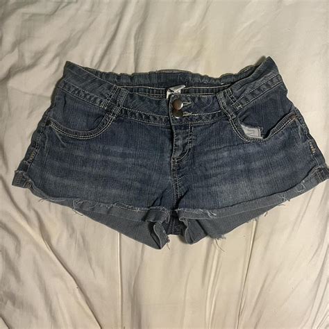 Super Cute Jean Shorts Has Button Detailing On The Depop