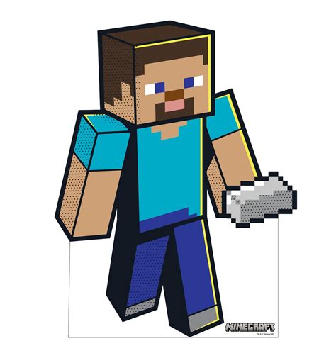 Minecraft Steve Drawing Template