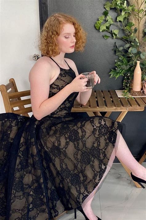 Black Lace High Low Dress Joyofdress