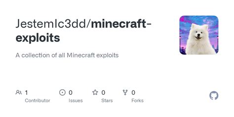 Github Jestemic3ddminecraft Exploits A Collection Of All Minecraft Github Jestemic3ddminecraft Exploits A Collection Of All Minecraft