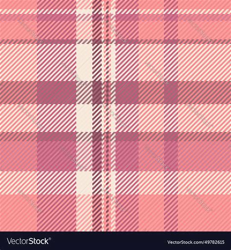 Fabric Texture Check Of Pattern Seamless Plaid Vector Image