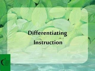 PPT - Brain-Based Learning The Foundation for Differentiating Instruction PowerPoint ...