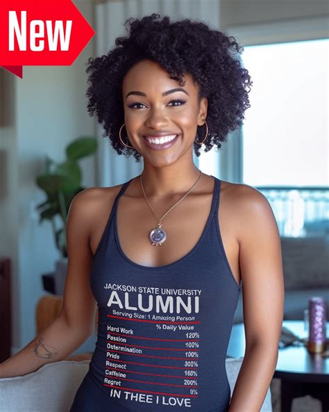 Jsu Tigers Jackson State University Alumni Label Uni Sex Soft T Shirt