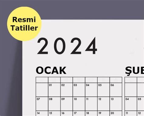 2024Ün Resmi Tatilleri Belli Oldu