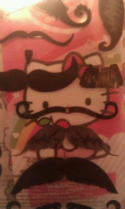 45 Mustacheandhello Kitty Ideas Hello Kitty Kitty Mustache