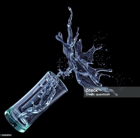 알코올 물 주스 유리 장식에서 액체 다 3 차원 일러스트 레이 션 3차원 형태에 대한 스톡 사진 및 기타 이미지 3차원 형태 결정체 광물질 Istock