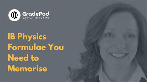 Ib Physics Formula Sheet