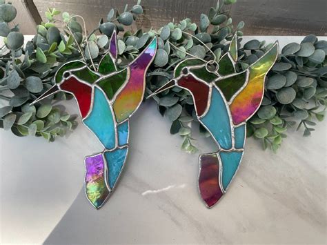 Hummingbird Stained Glass Oh My Sweetie