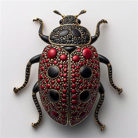 Premium Photo 3d Ladybug Design In Red Black