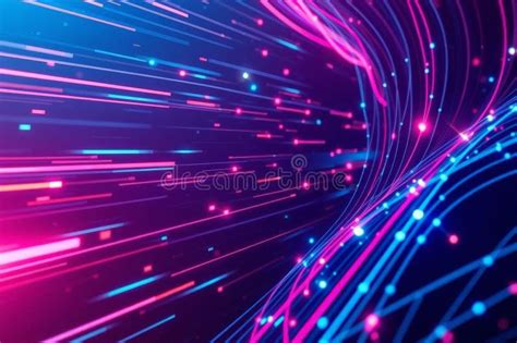 High Speed Digital Data Flow Stock Illustration Illustration Of