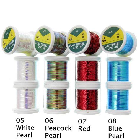 Hends Flat Tinsel 19 Colours Tungsten Beads Plus