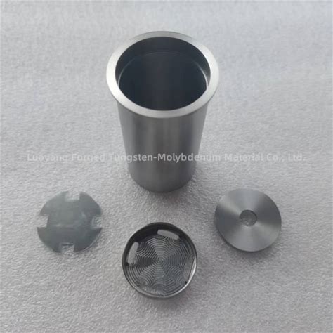 China Tungsten Melting Pot Crucible Tungsten Crucible With Cover