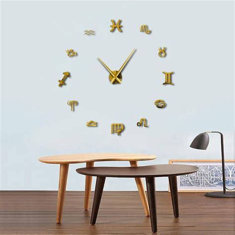 Diy Giant Wall Clock 3d Mirror Large Numer Wall Clock Modern Design