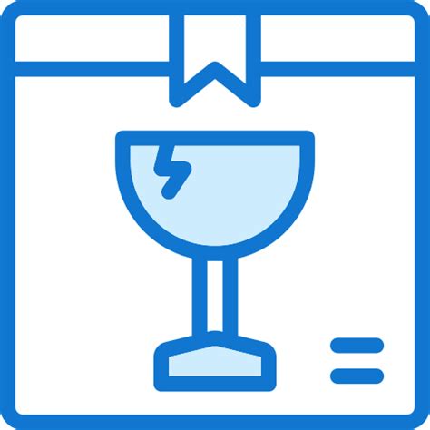 Fragile Generic Blue Icon