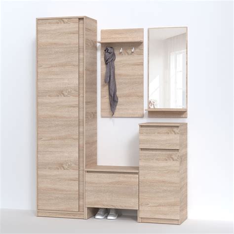 Шкаф із зеркалом Брайт 1221 х 520 х 2000 H Майстер Форм ДСП Дуб сонома телескопічні напрямні