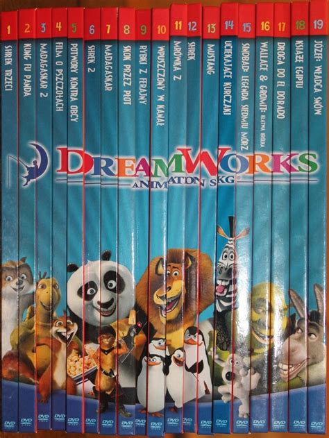DreamWorks Kultowe Animacje 19 płyt dvd Shrek Izbica Wieś Kup