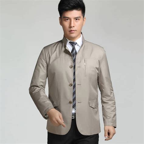 正品代购雅戈尔夹克衫薄款休闲立领高档男装外套春秋中年夹克浅色 a651887498