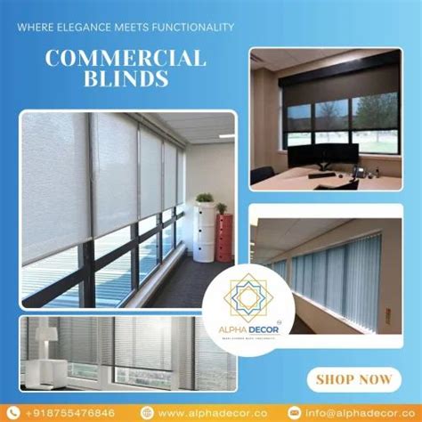 Fiber Commercial Window Blinds At ₹ 99sq Ft खिड़की के रोलर ब्लाइंड
