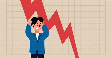 위를 가리키는 빨간 화살표 앞에 서 있는 남자 벡터 Unsplash의 금융 공황 이미지
