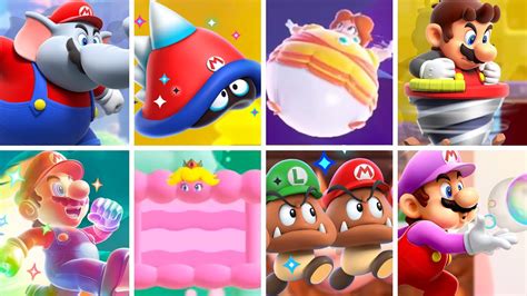 All Power Ups And Transformations In Super Mario Bros Wonder Youtube