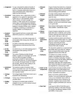 480 Quick Review Facts For The FINRA Series 7 Exam TpT