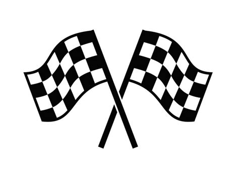 Checkered Flag Vector Images Over