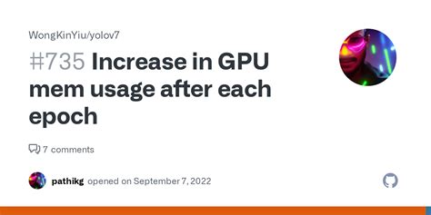 Increase In GPU Mem Usage After Each Epoch Issue WongKinYiu Yolov GitHub